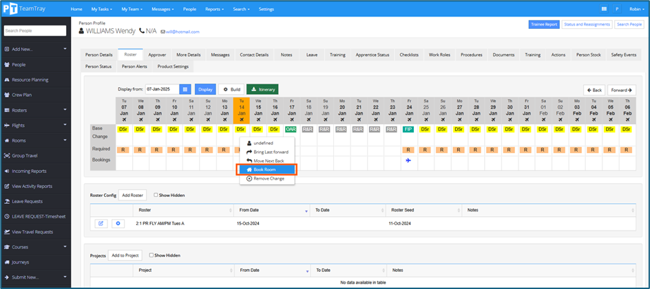 Manually Book a Room – PeopleTray