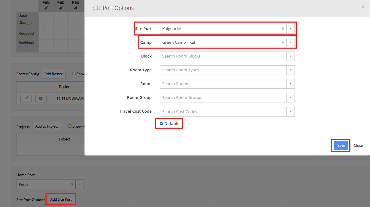 Assign a Home or Site Port to a Person – PeopleTray