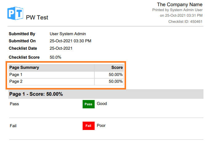 The Page Summary is not displaying correctly – PeopleTray