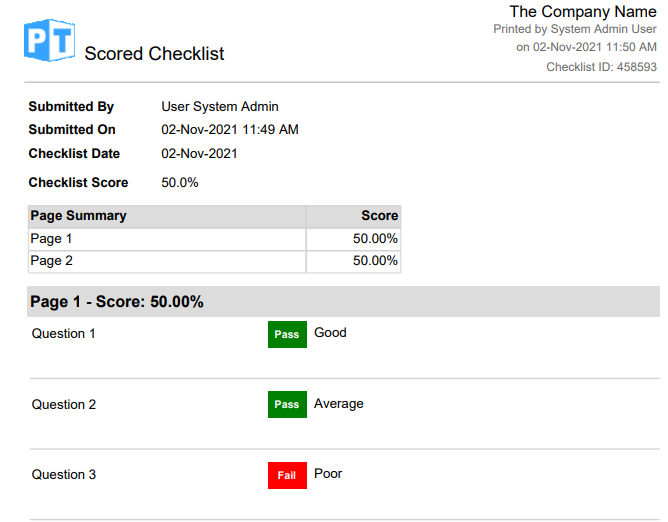 Introduction to Scored Checklists – PeopleTray