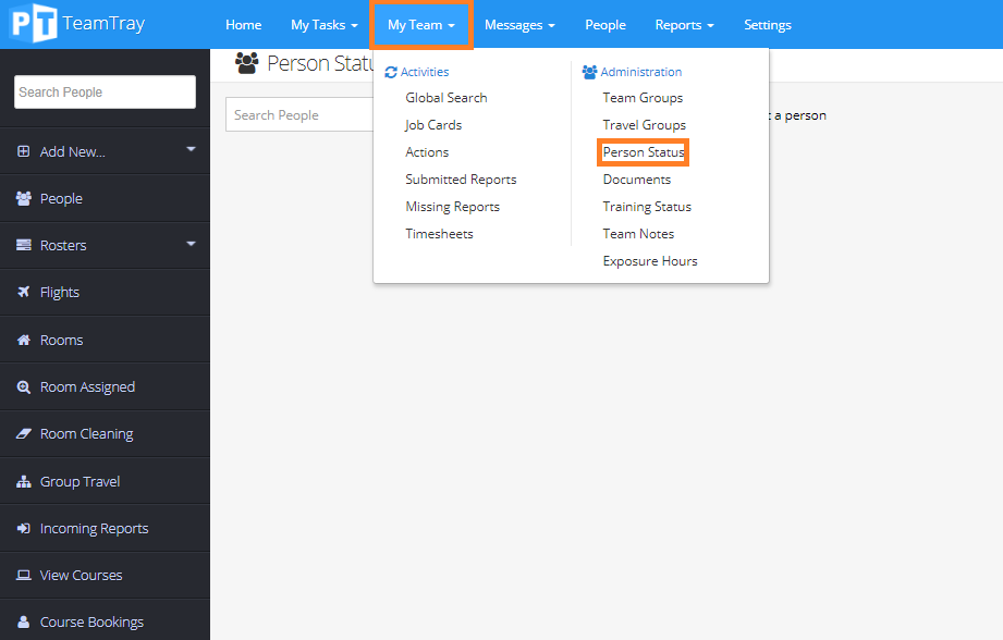 Reassigning Actions in PeopleTray – PeopleTray