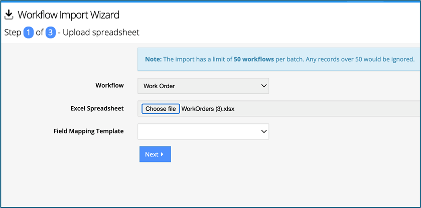 Workflow Import Wizard Field Mapping Templates – PeopleTray