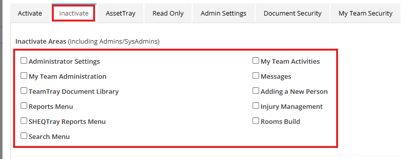 Custom User Role: Activate or Inactivate Areas, Features & Menu Options ...