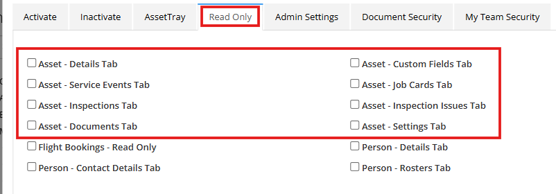 Custom User Role: Activate or Inactivate Asset Tabs & Menu Options – PeopleTray