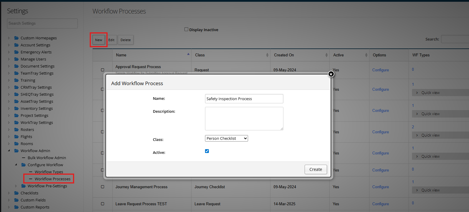 Add a Workflow Process (Step 1) – PeopleTray
